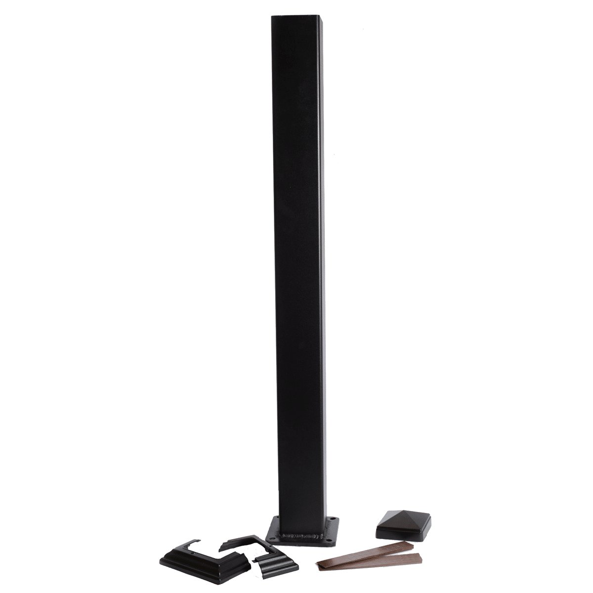 PREFERRED 1 7/8″ Structural Post w/ flange Kit - Preferred Aluminum Railing